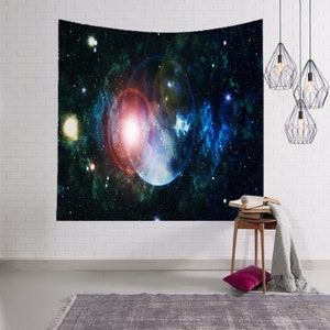 Beautiful Universe Wall Tapestry, Galaxy Wall Hanging for Living Room ...