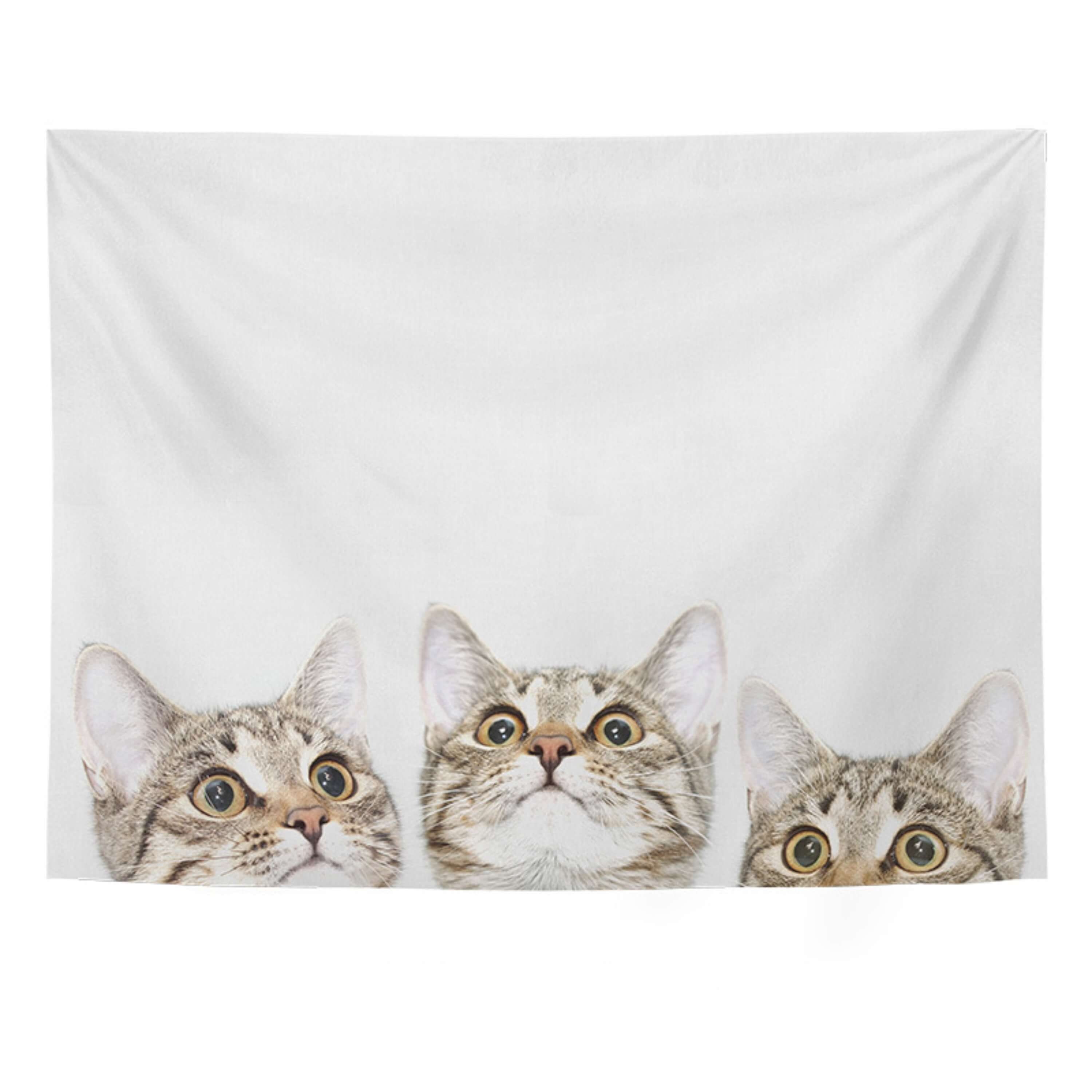 Cute Cat Wall Decor Tapestry Designed & Sold By Ynon Kreiz
