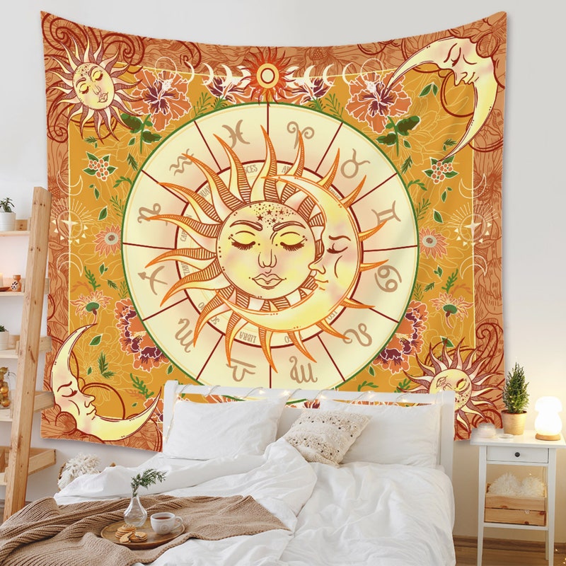 Sun and Moon Tapestry - Etsy