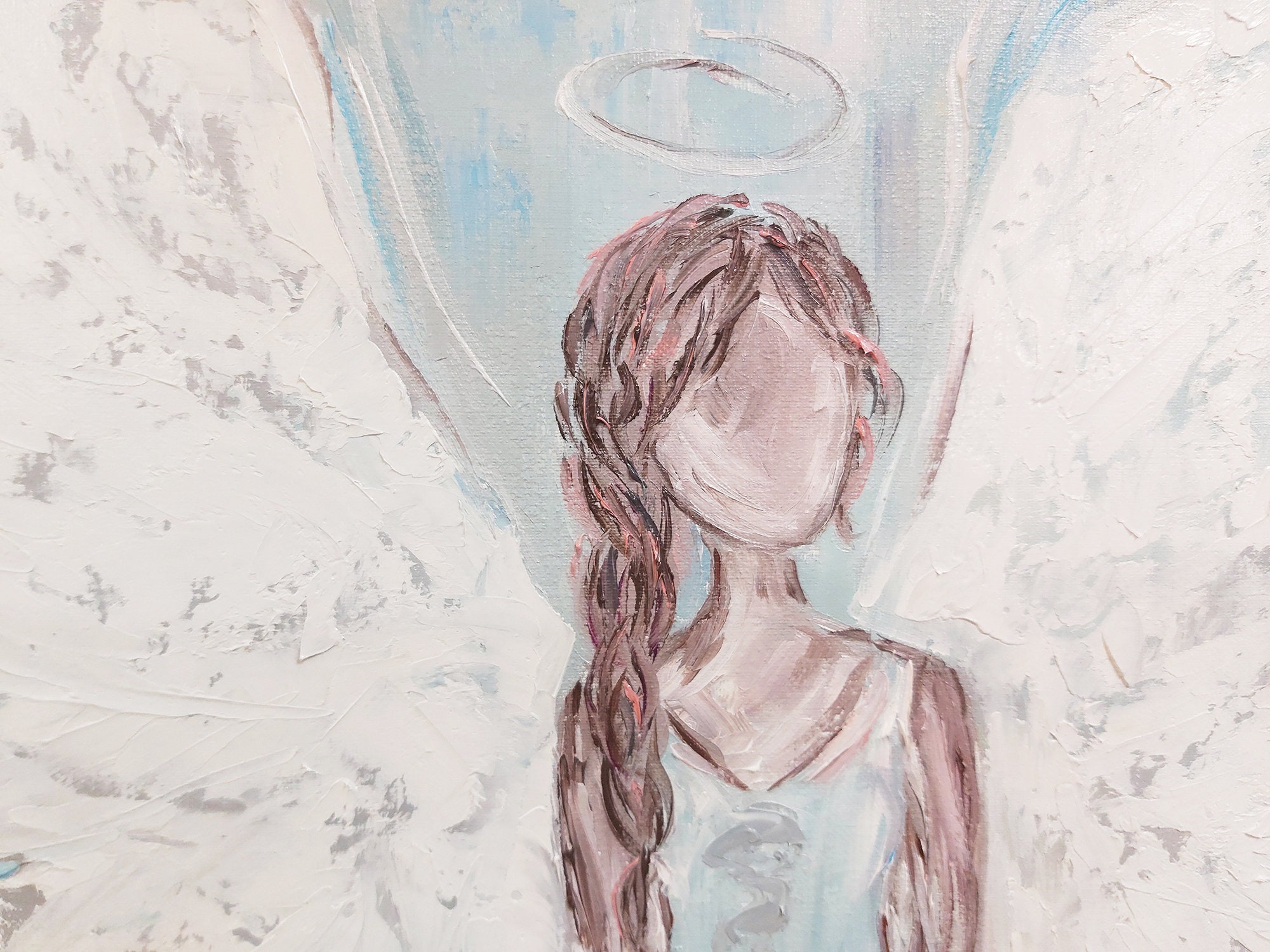 CUSTOM ORIGINAL Art Painting on Canvas Abstract Angel Painting Oil ...