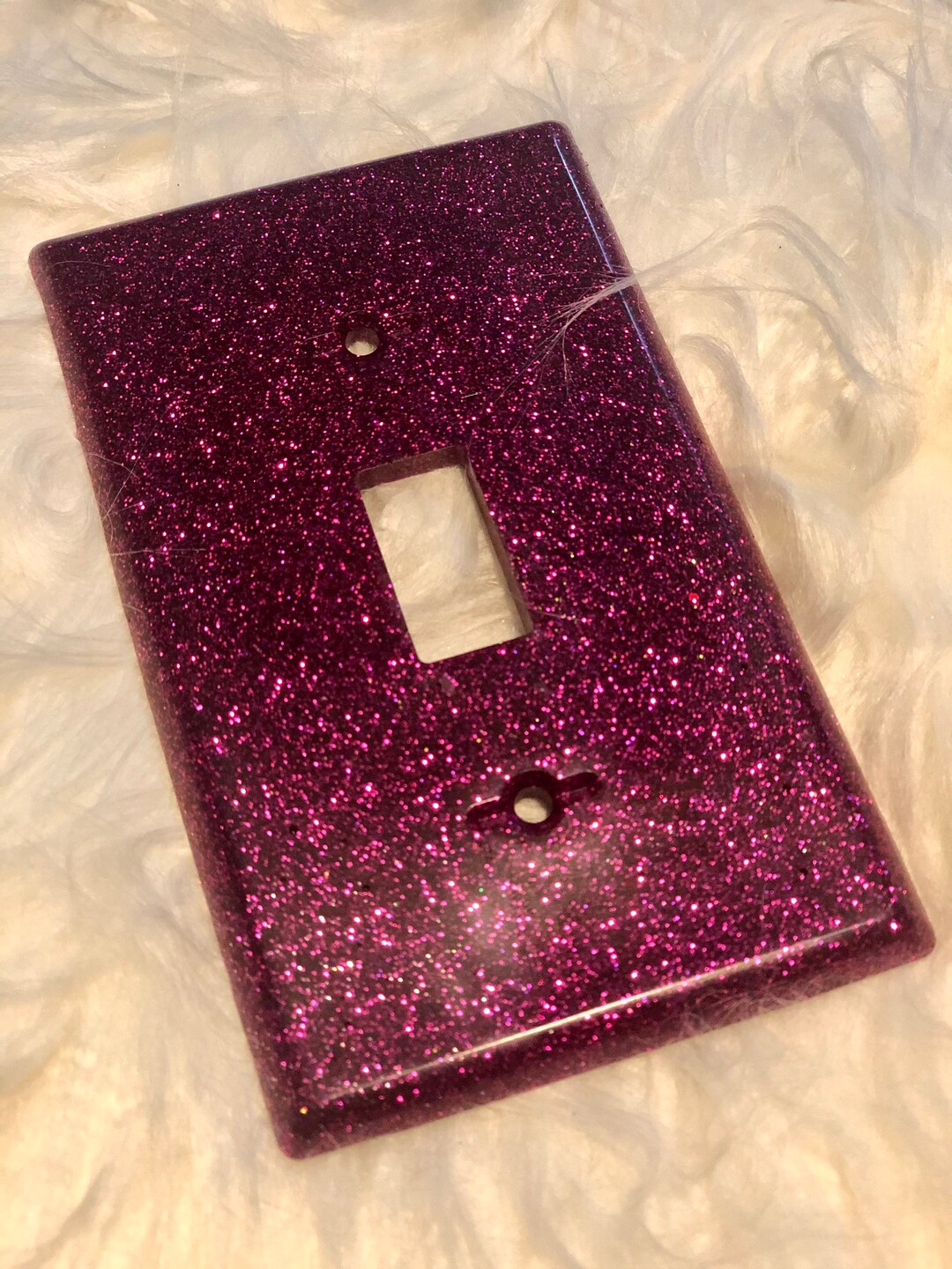 Glitter Light Switch Plate, Resin Light Switch, Custom Light Switch ...