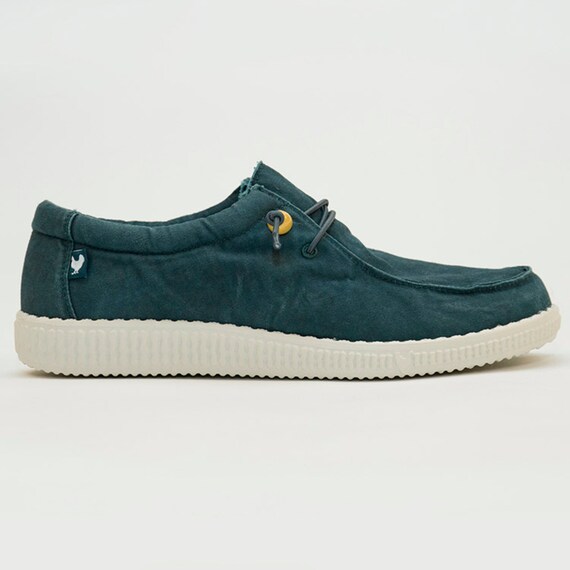 Lightweight Wallabees in Forest Green Washed Canvas | Etsy