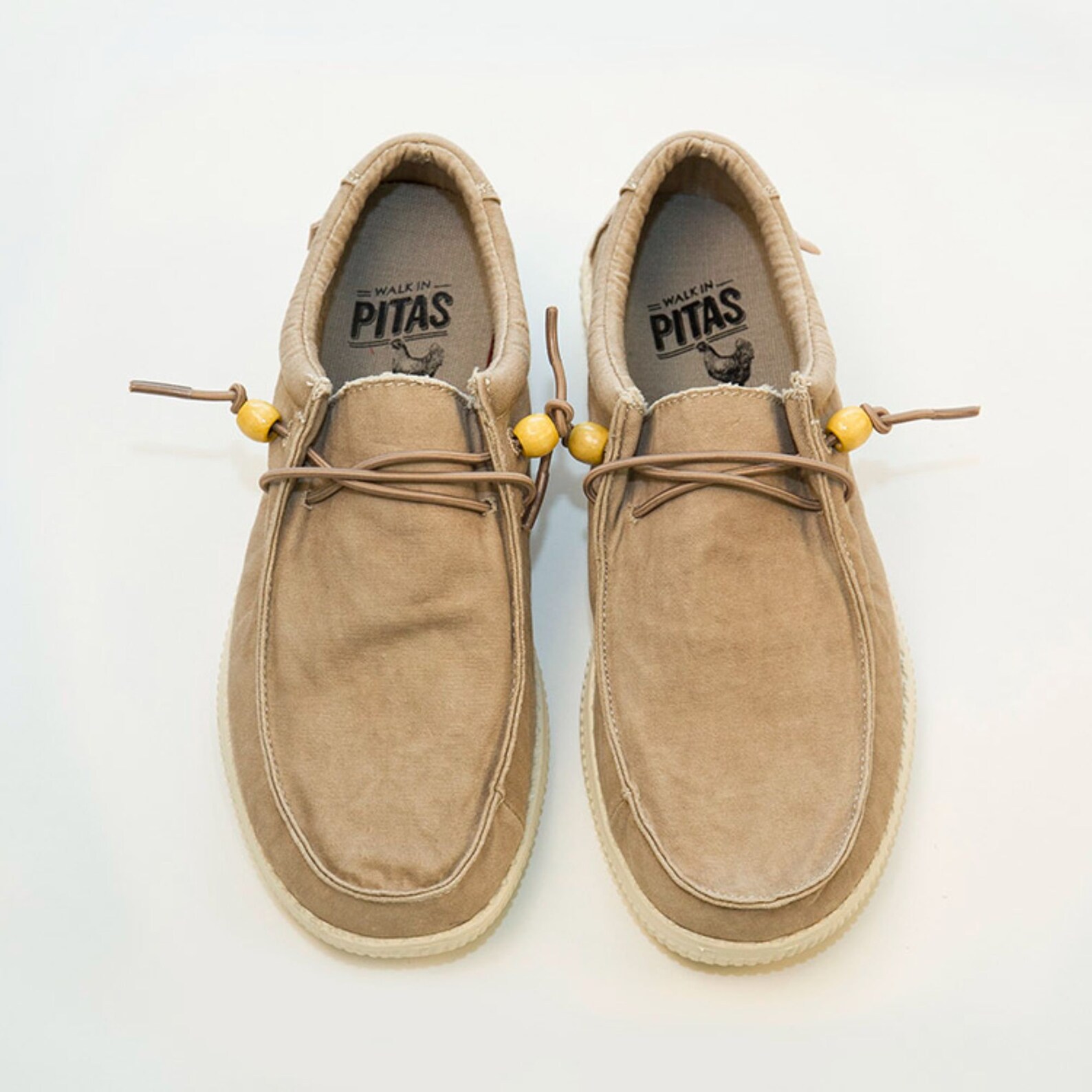 Lightweight Wallabees in Sandy Brown Washed Canvas by Walk In | Etsy