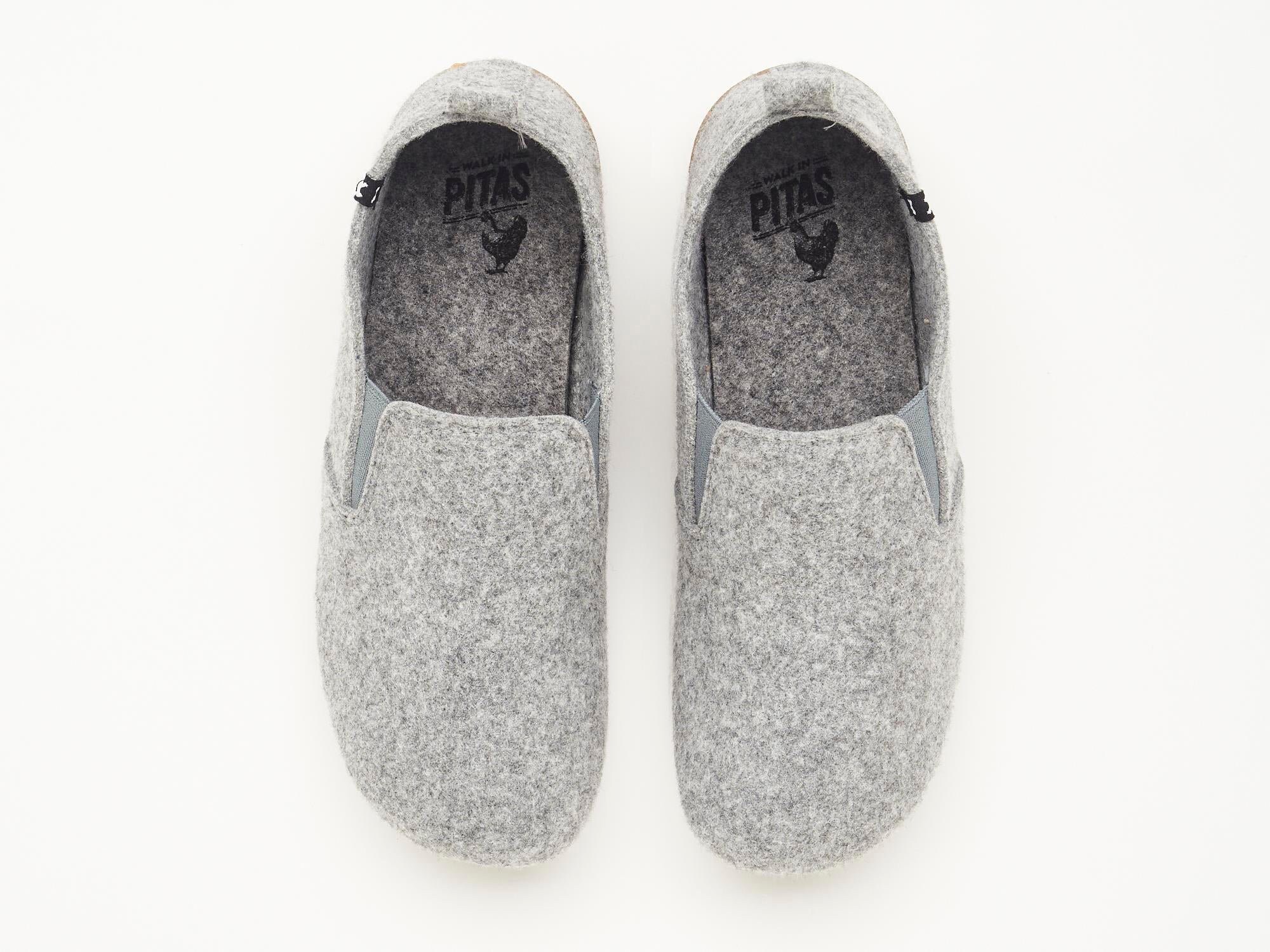 Soft Eco Felt Slippers With Rubber Soles, 100% Recycled - Etsy