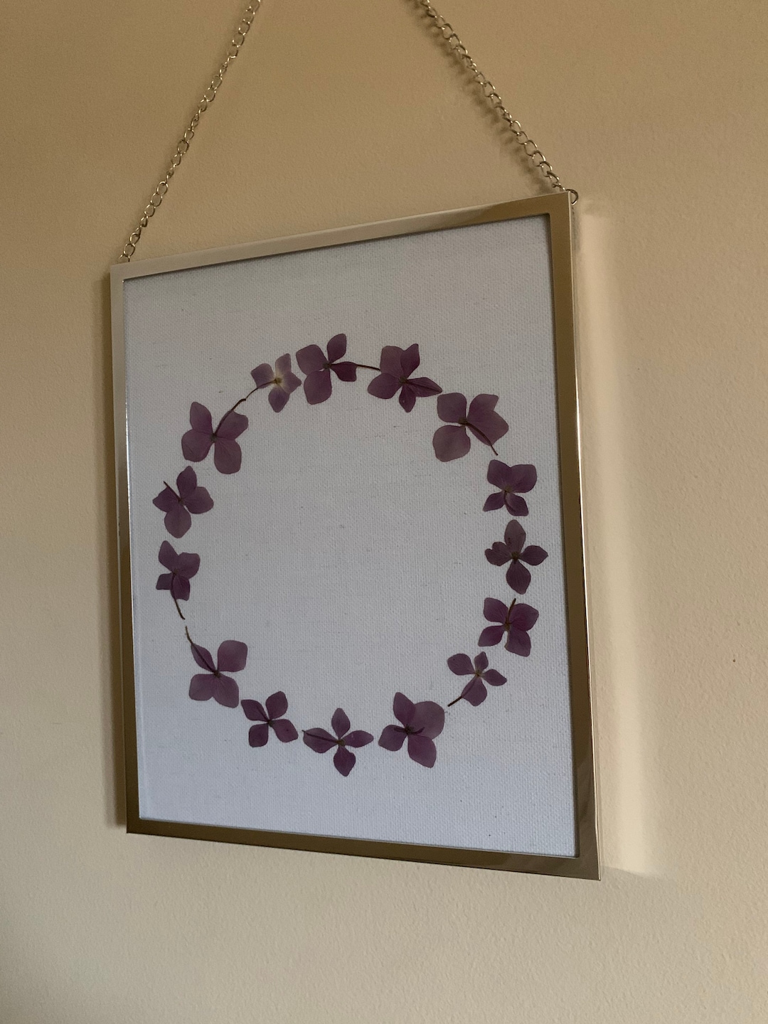 8x10 Pressed Hydrangea Frame Home Decor Framed Flowers Garden Lover ...