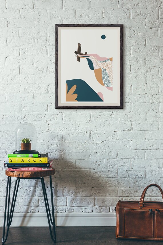 ORIGINAL A4/A3 ART PRINT Abstract Landscape Scene photo | Etsy