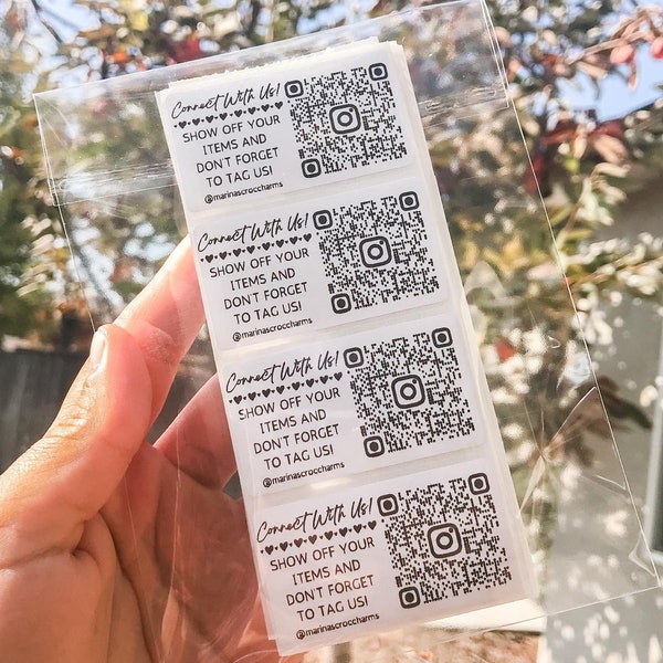 Qr Code Stickers - Etsy