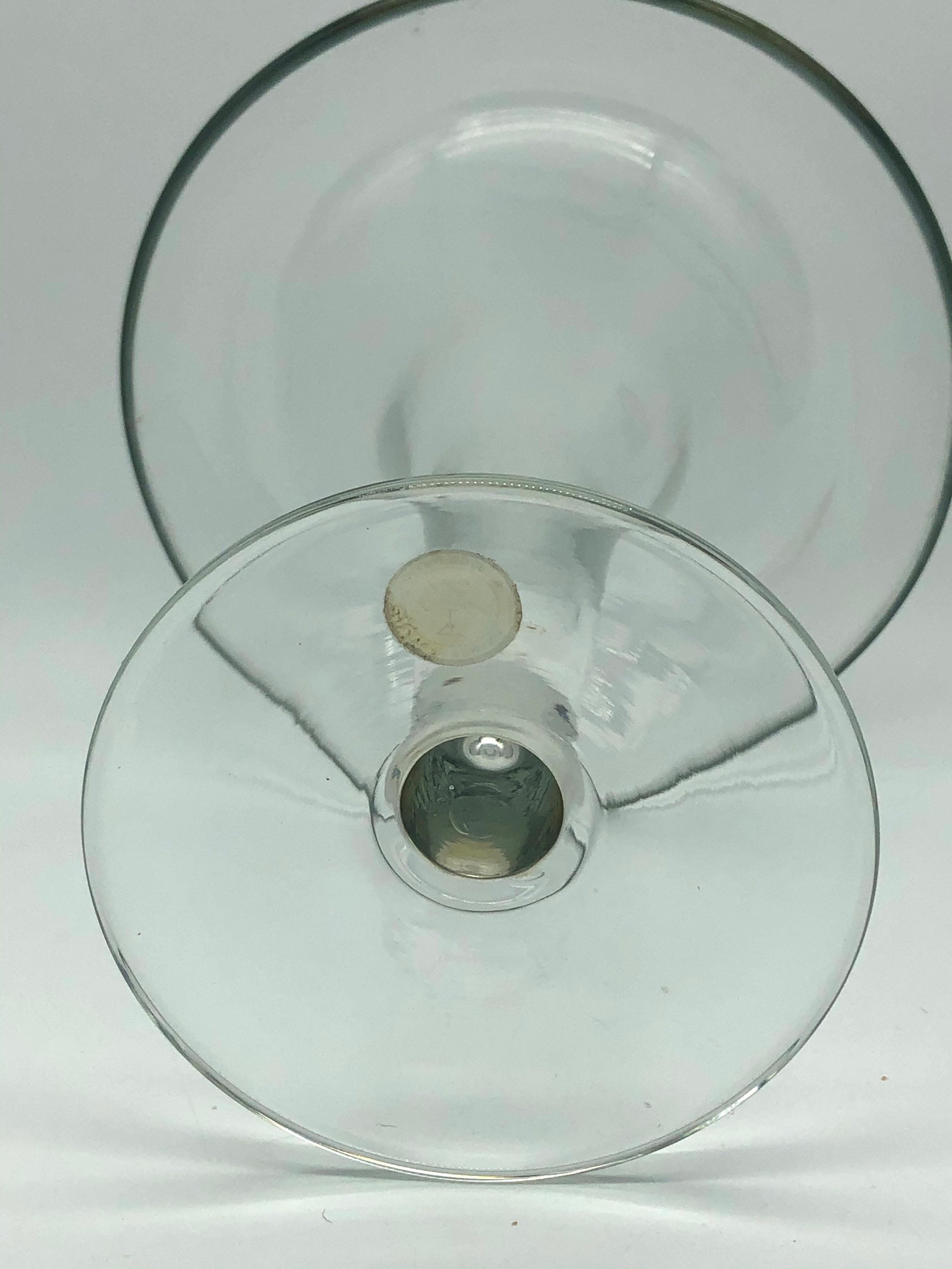 Atomic Crystal Vase Mushroom Mid-Century Clear Glass | Etsy