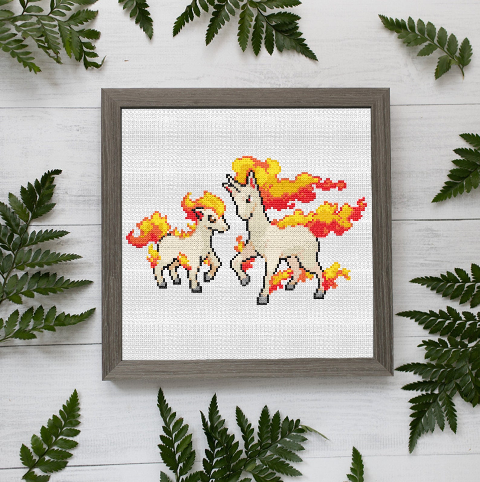 Ponyta & Rapidash Pokemon Cross Sitch PDF Pattern - Etsy