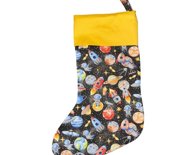 Solar System Planets Christmas Stocking, Space, Galaxy, Christmas Decor ...