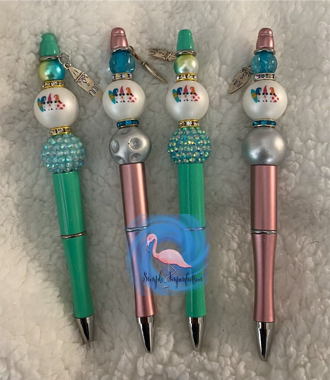 Surfer Gnome Beaded Pens | Surfer | Gnomes | Beach | Pens | Gift | Bead ...