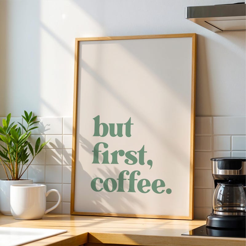 First Coffee Print - Etsy
