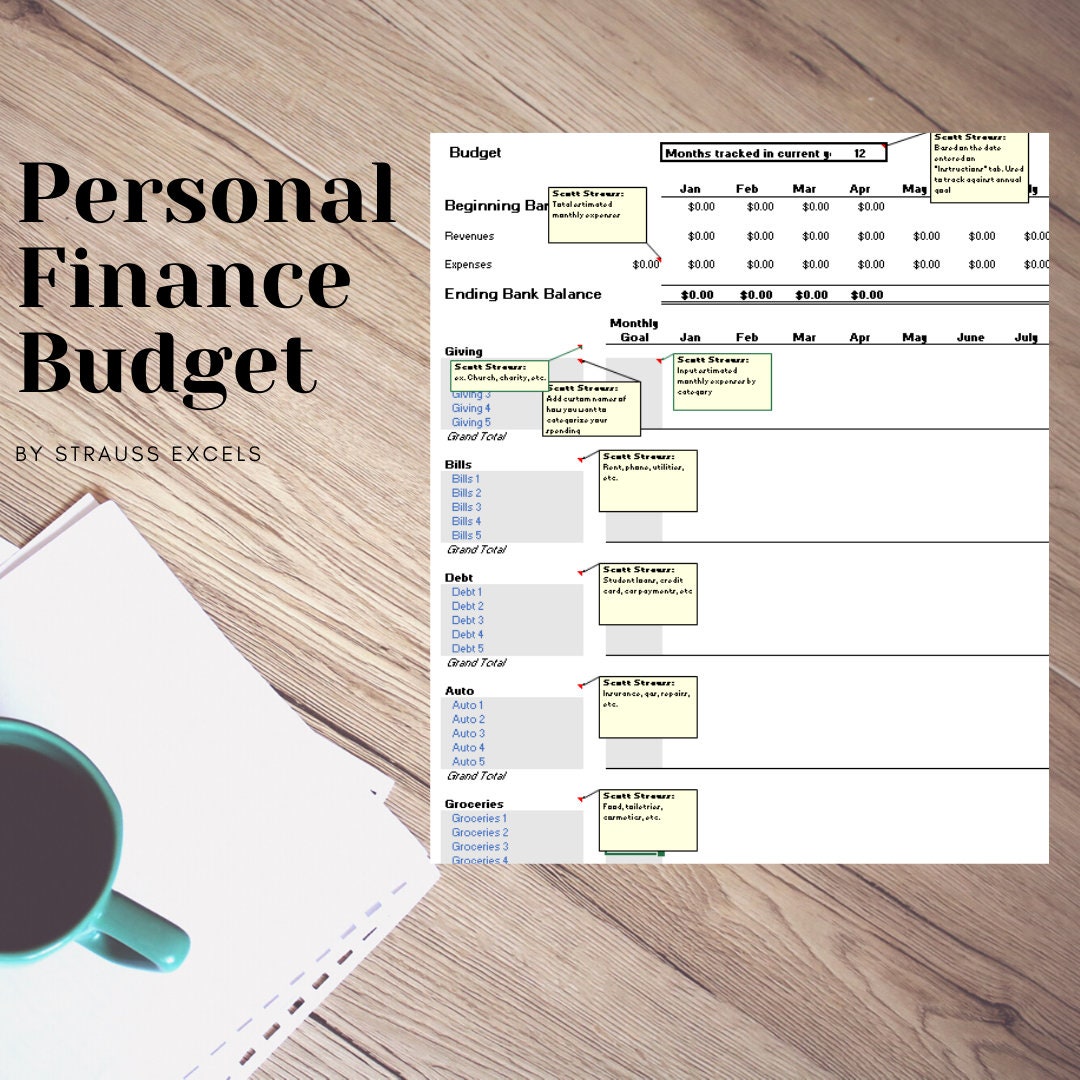 Personal Finance Budget (2021 Update!) - Etsy