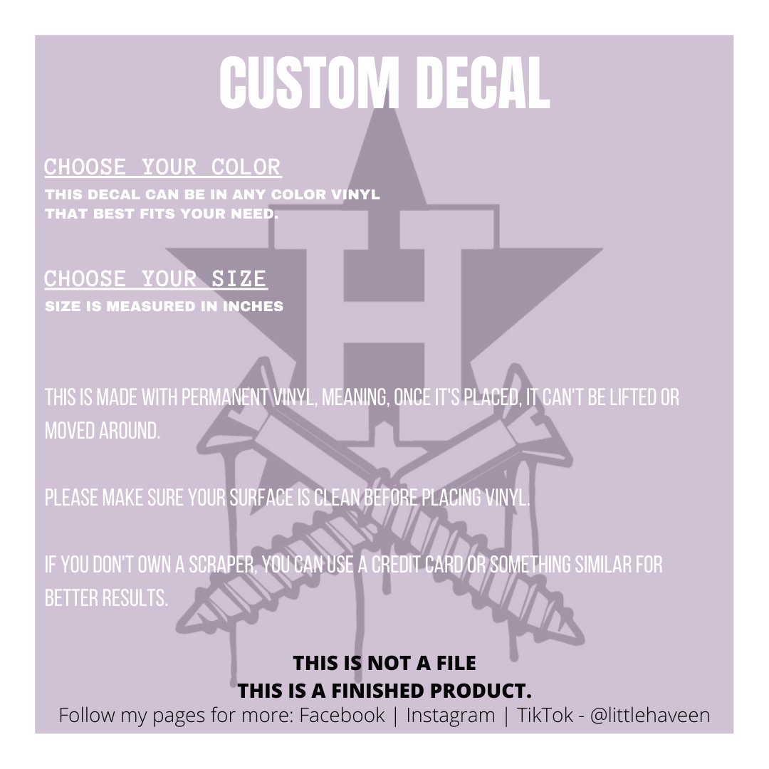 Houston Drip Decal - Etsy