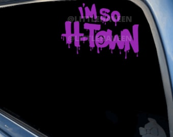 H Town Decal - Etsy