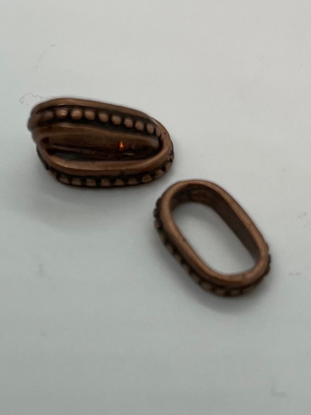 Small Dots Spacers for Low Profile Leather - Antique Copper - Etsy