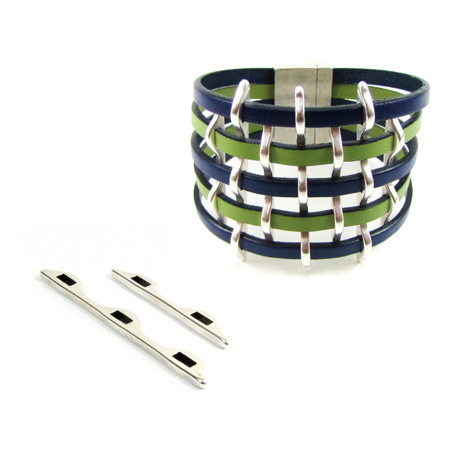 Double and Triple Wide Spacers for 5mm Flat Leather Choose Your ...