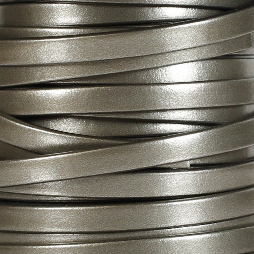 5mm Flat Matte Pearl Leather - Antique Pewter - 5MF-PRL5 - Choose Your ...