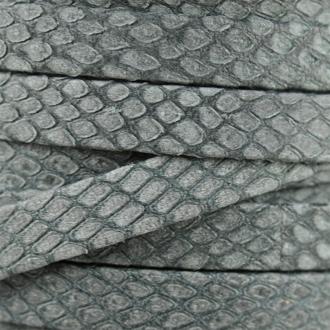 10mm Flat Savannah Leather - Slate - 10MF-SAV9 - Choose Your Length - Etsy