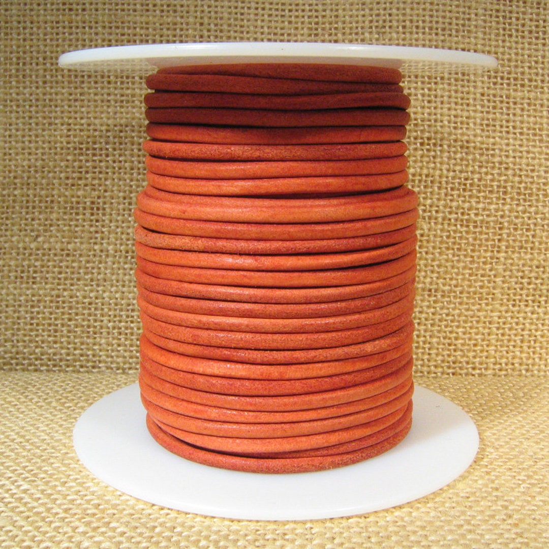 4mm Round Suede Cord - Orange - 4MRS-15 - Choose Your Length - Etsy