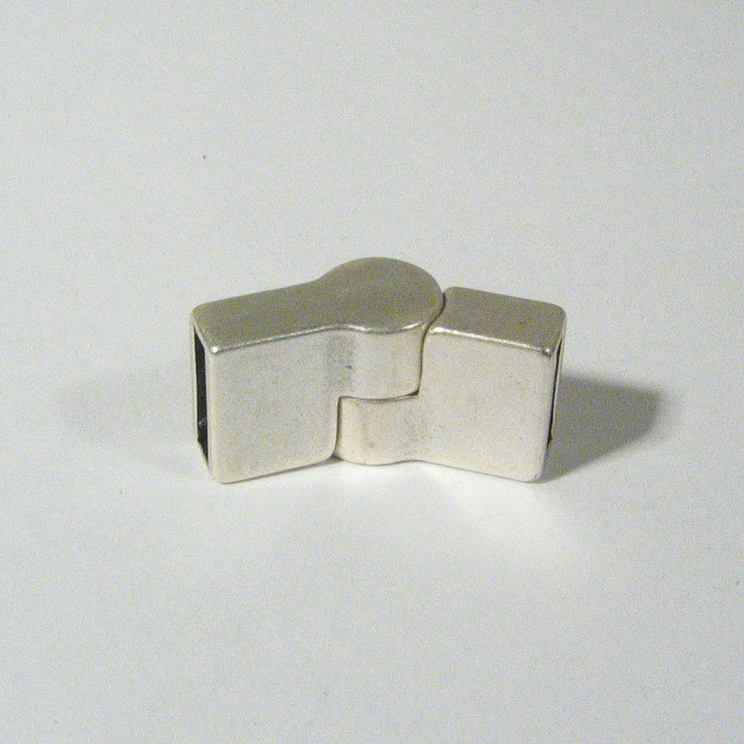 Hinged Magnetic Clasps for 10mm Flat Leather - Antique Silver - 10FCL ...