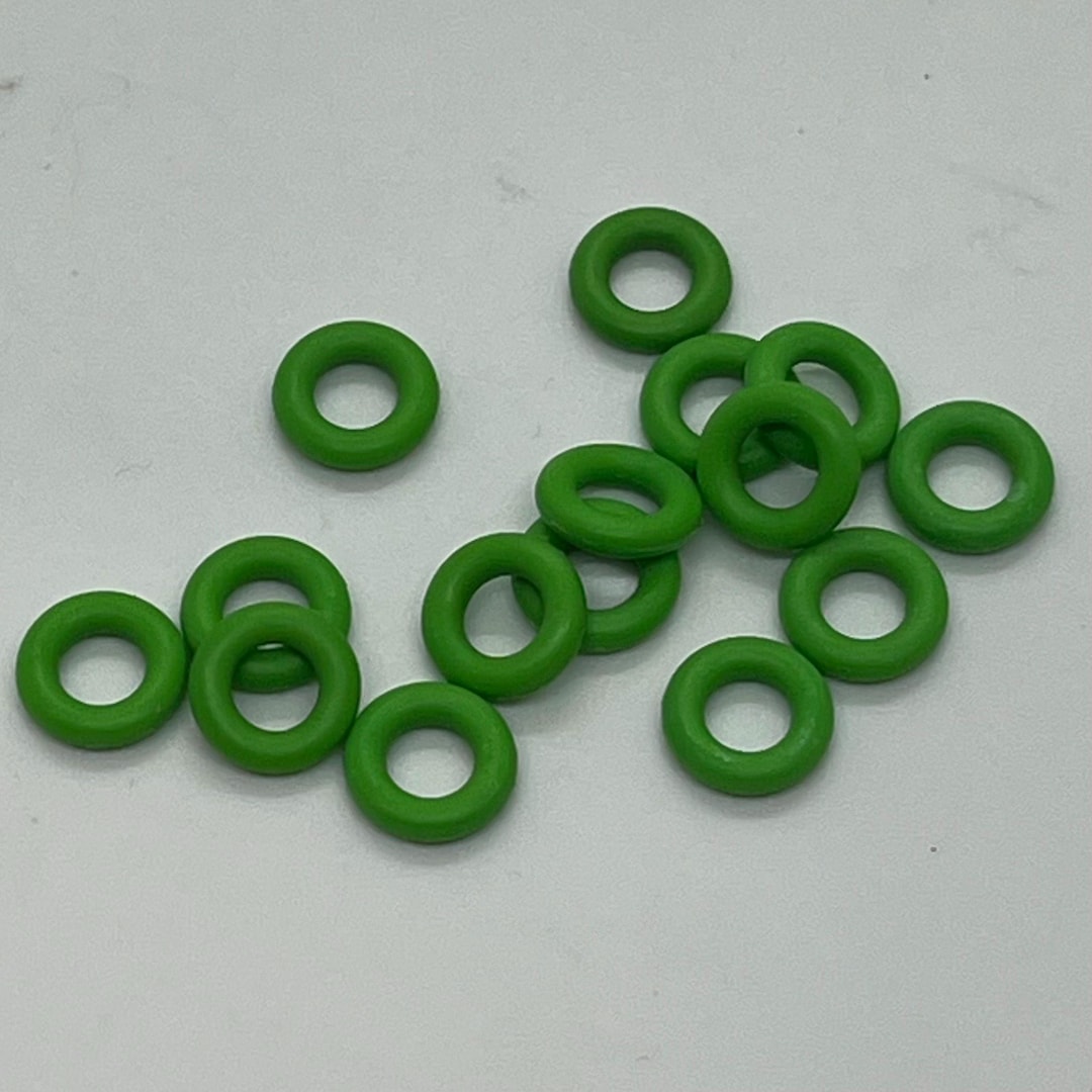 7.25mm Parrot Green Rubber O-rings - Etsy