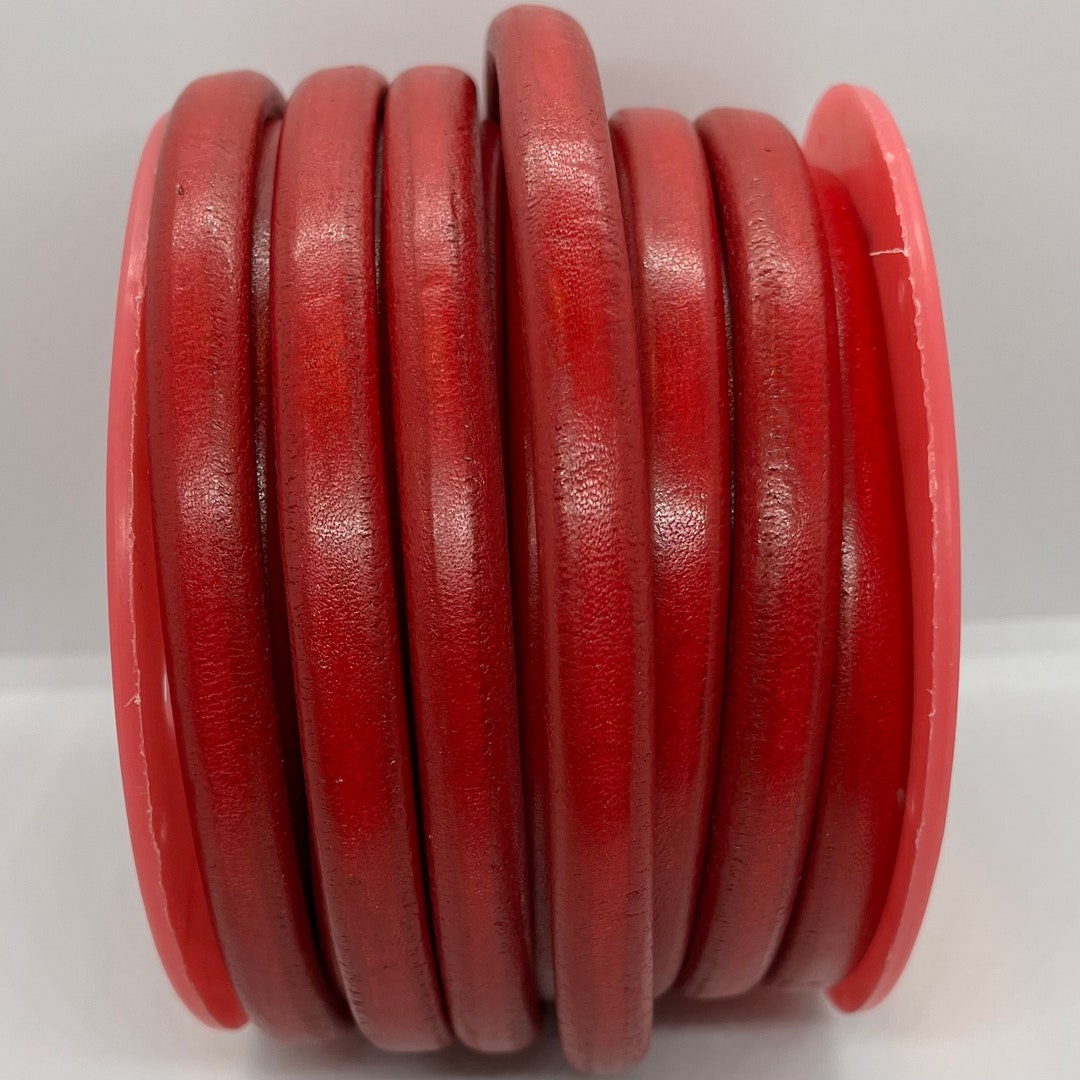Regaliz Licorice Leather - Real Red - R63 - Choose Your Length - Etsy