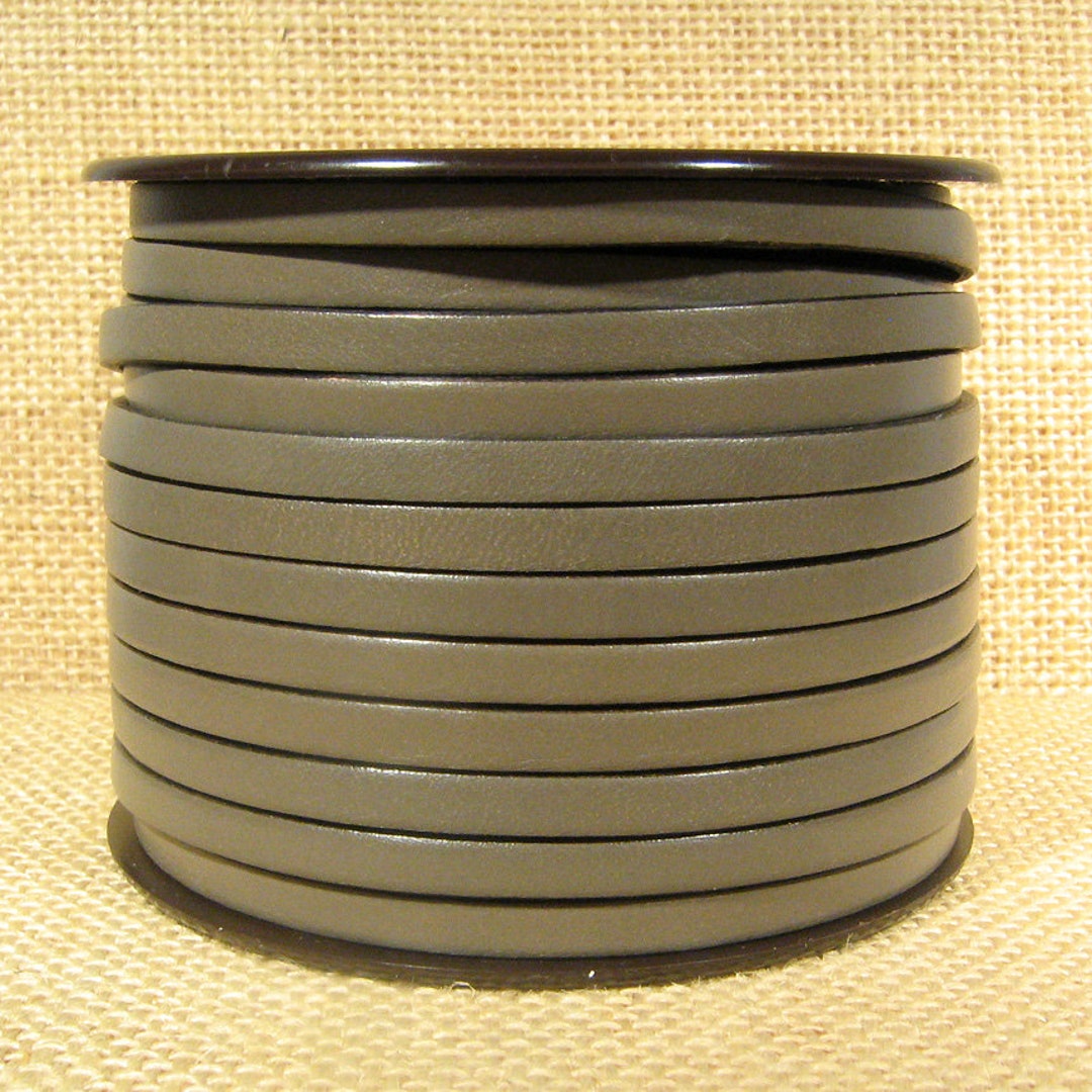 5mm Flat Leather - Putty - L5F-41 - Choose Your Length - Etsy