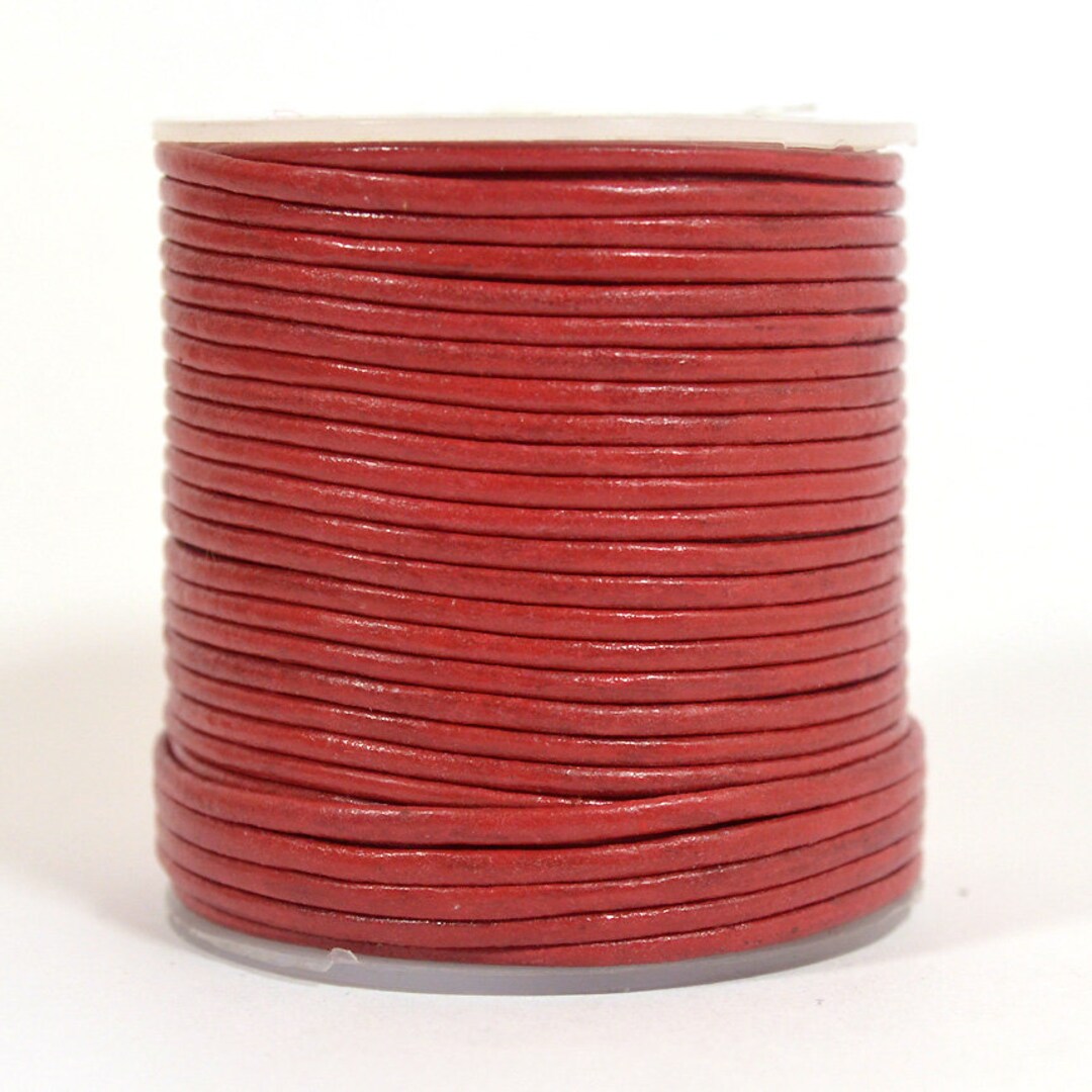1.5mm Round Indian Leather - Bordeaux - L1.5-307 - Etsy