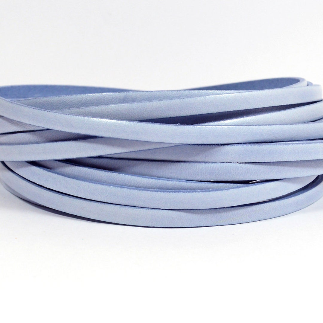 5mm Flat Italian Dolce Leather - Hydrangea - L5F-D18 - Choose Your ...