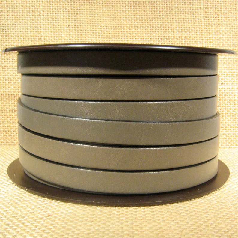 10mm Flat Leather - Putty - L10F-41 - Choose Your Length - Etsy