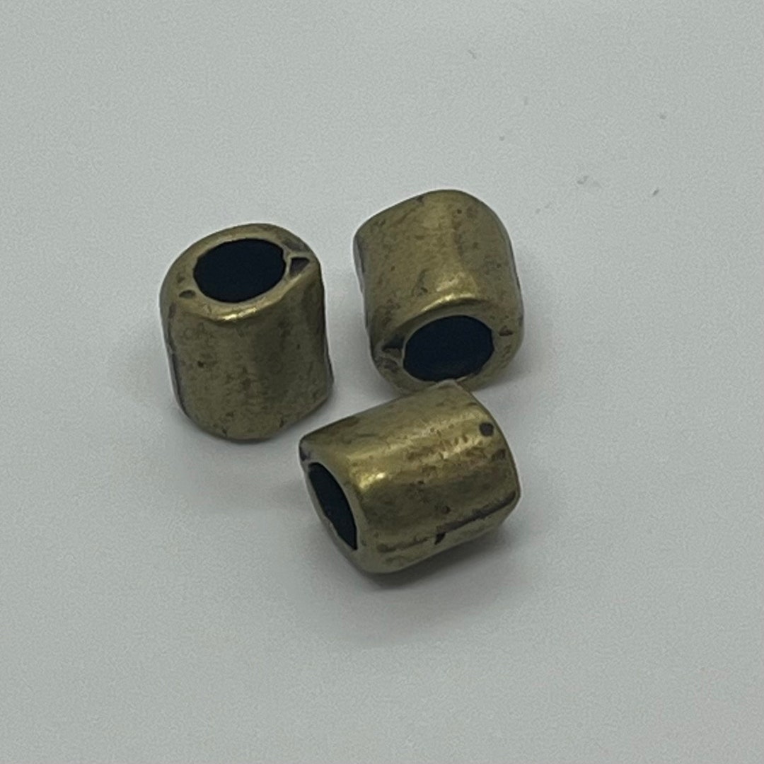 Antique Brass Plain Tube Spacers for 5mm Round Leather - 5R-5 - Choose ...