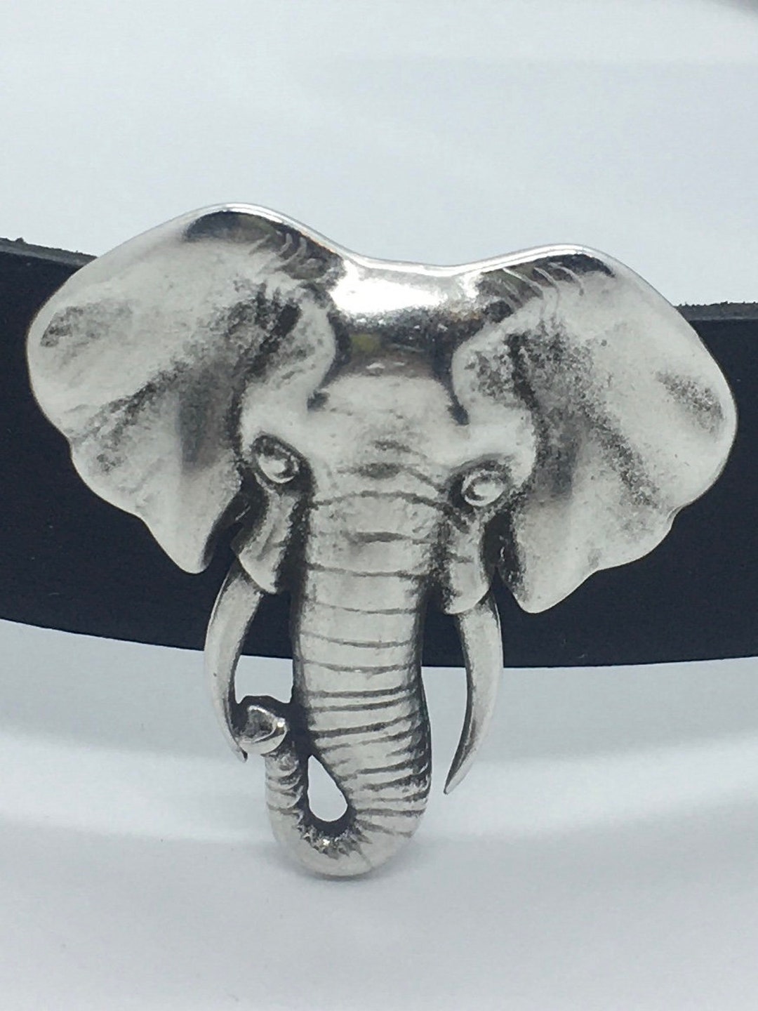 Elephant Sliders for 20mm Flat Leather - Antique Silver - Etsy