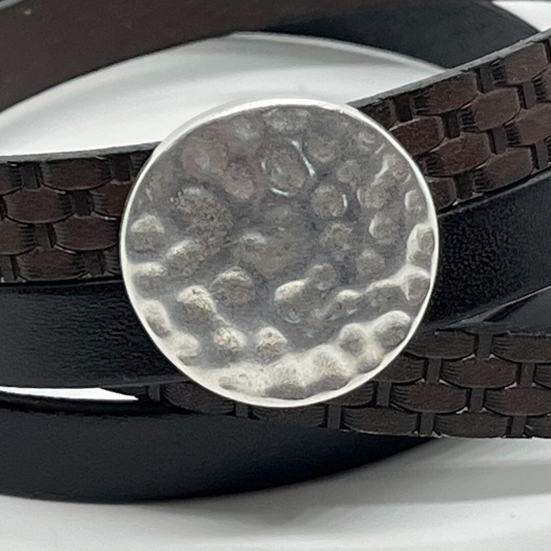 Round Dimpled Sliders for 20mm Flat Leather - Choose Your Quantity - Etsy