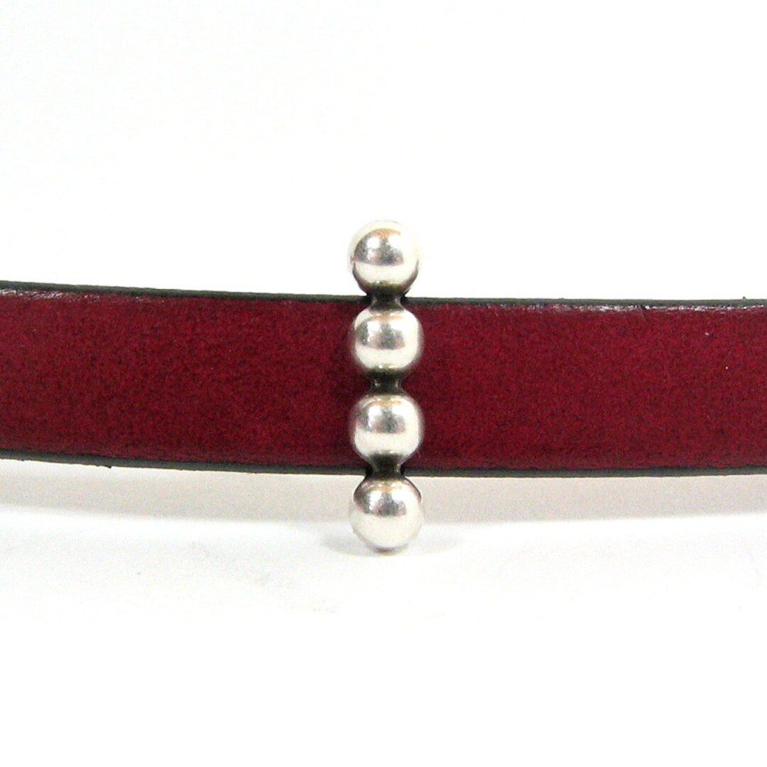 Four Dots Sliders for 10mm Flat Leather - Antique Silver - SP160 ...