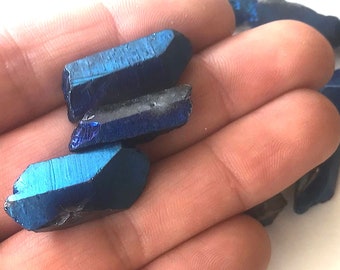 Metallic Blue Stone | Etsy