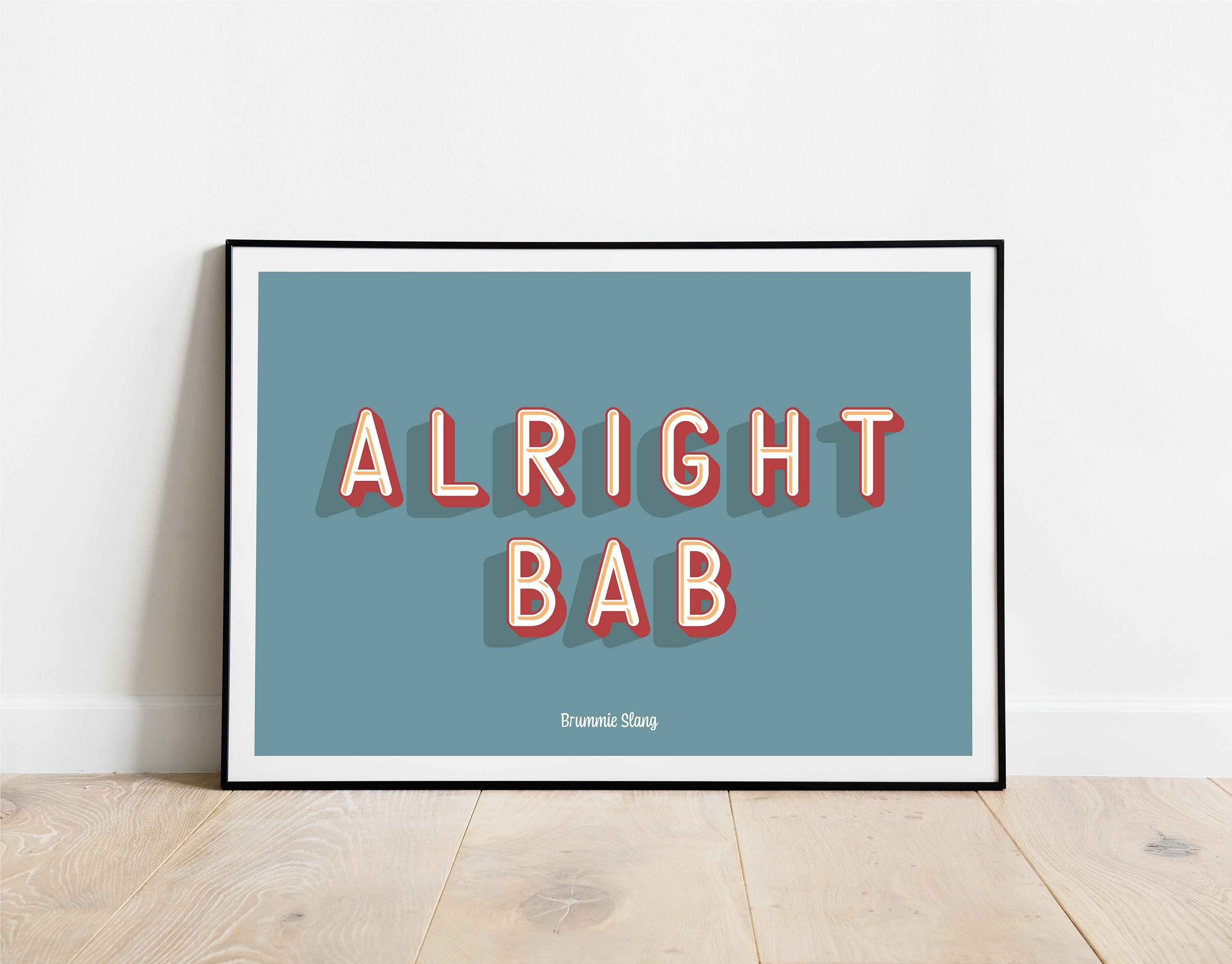 Alright Bab Art Print Birmingham Saying Art Print Brummie - Etsy UK