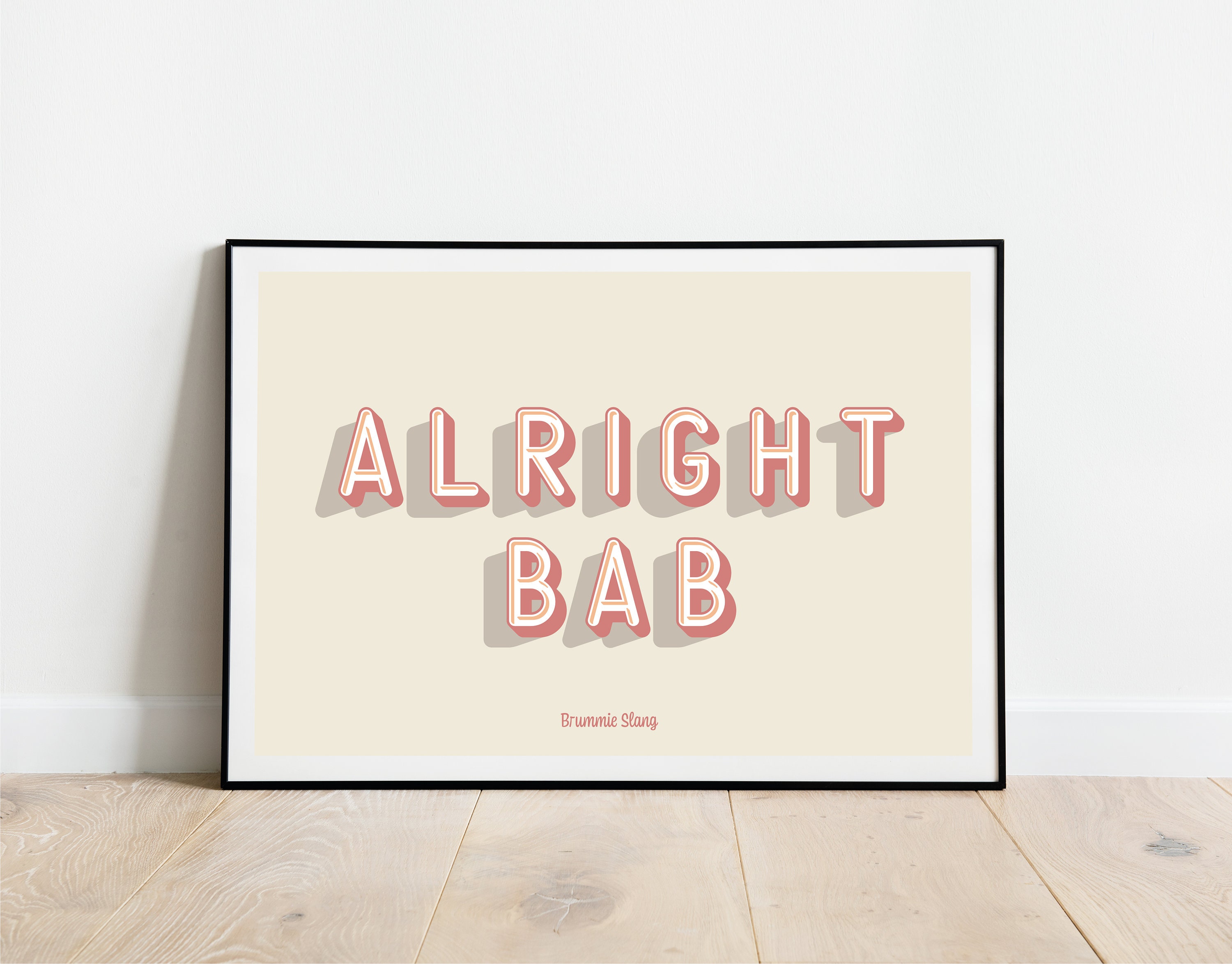 Alright Bab Art Print Birmingham Saying Art Print Brummie - Etsy UK