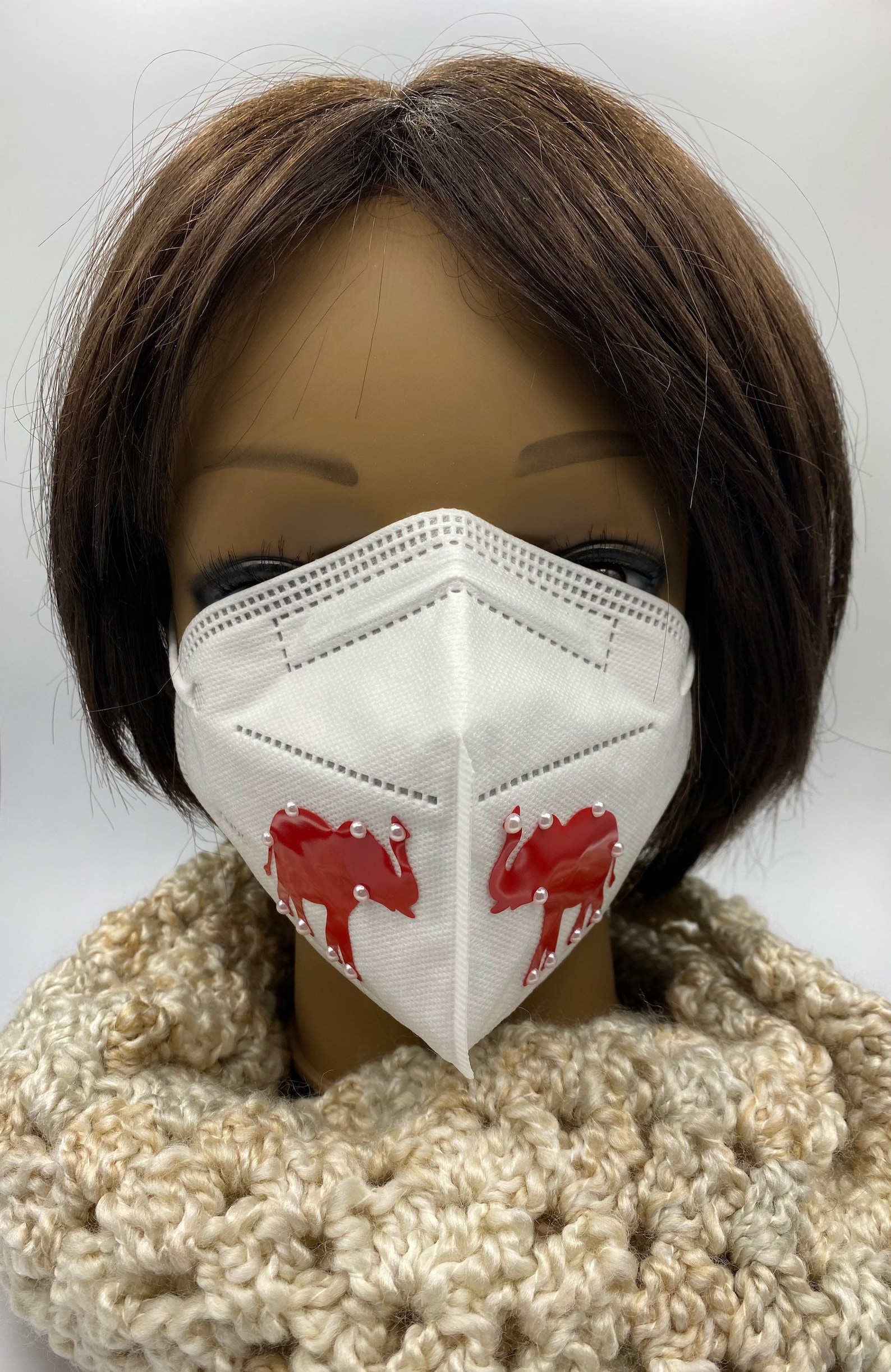 White Mask DST Mask Delta Sigma Theta Elephant 9 Pearls - Etsy