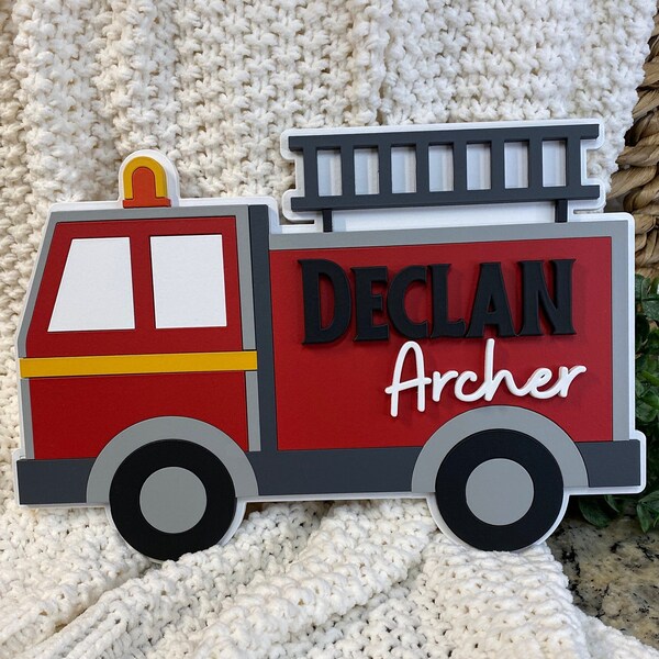 Fire Engine Sign - Etsy