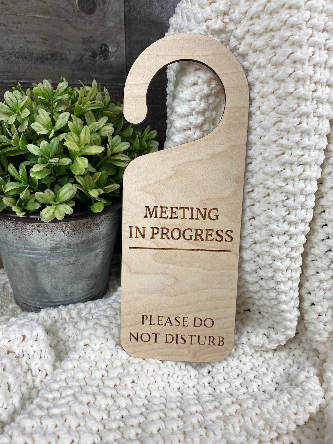 Wood Door Hanger Do Not Disturb Sign Custom Office Sign - Etsy