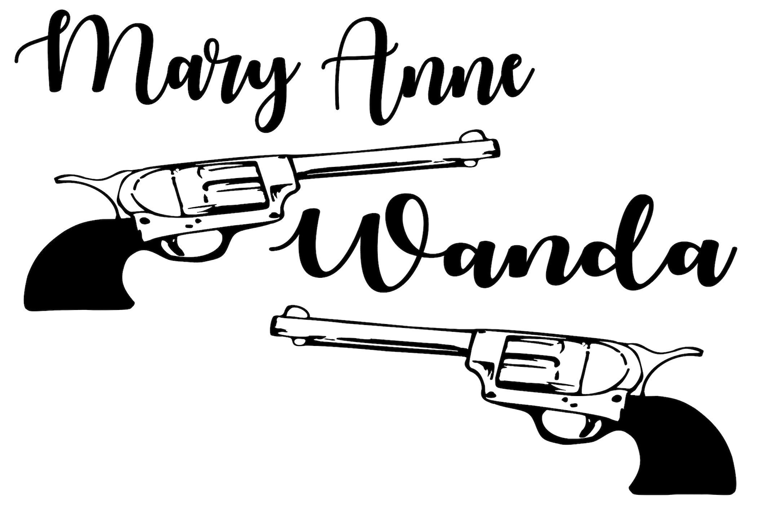 Mary Anne and Wanda Digital Cut File SVG PNG JPEG - Etsy