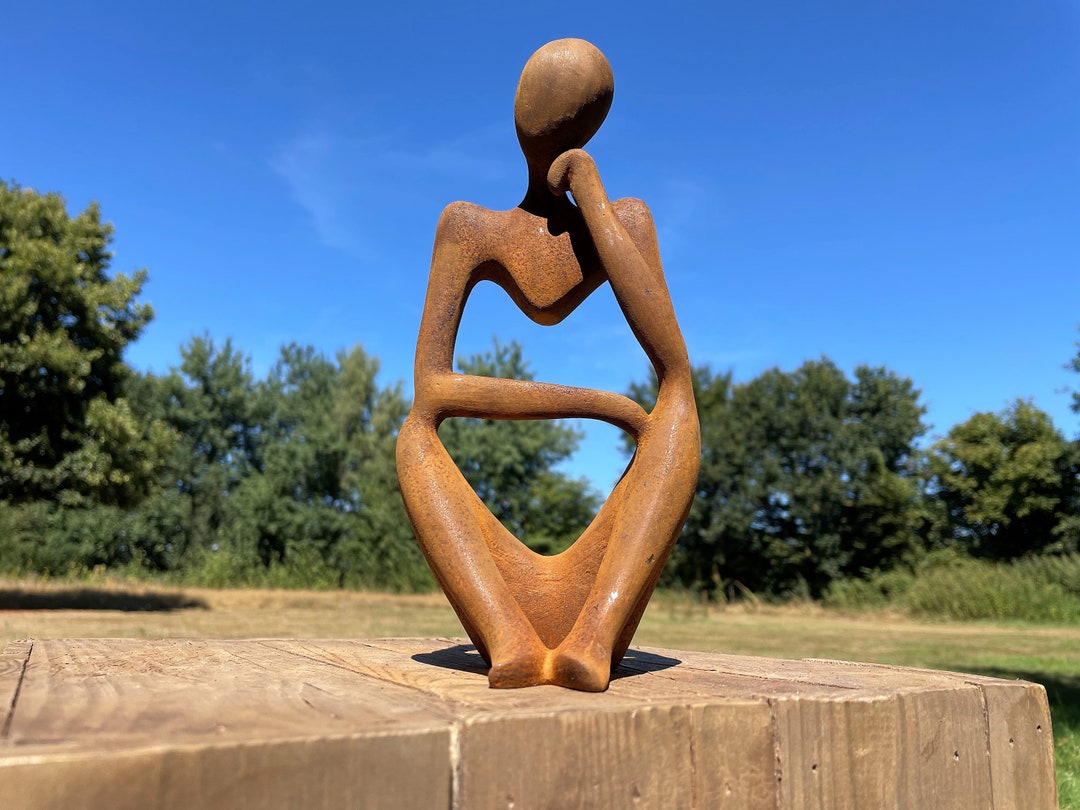 Abstract Garden Statue "relax 1" | Cast Iron Statue |. - Etsy