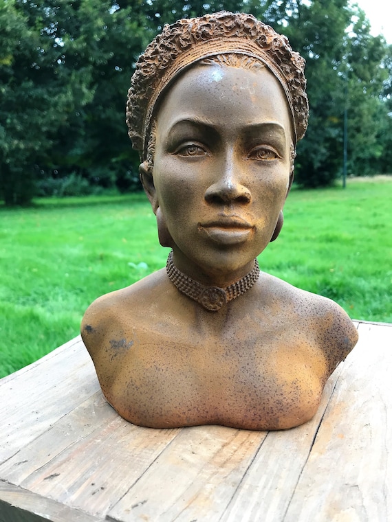 Beautiful Bust of African Woman African Style | Etsy