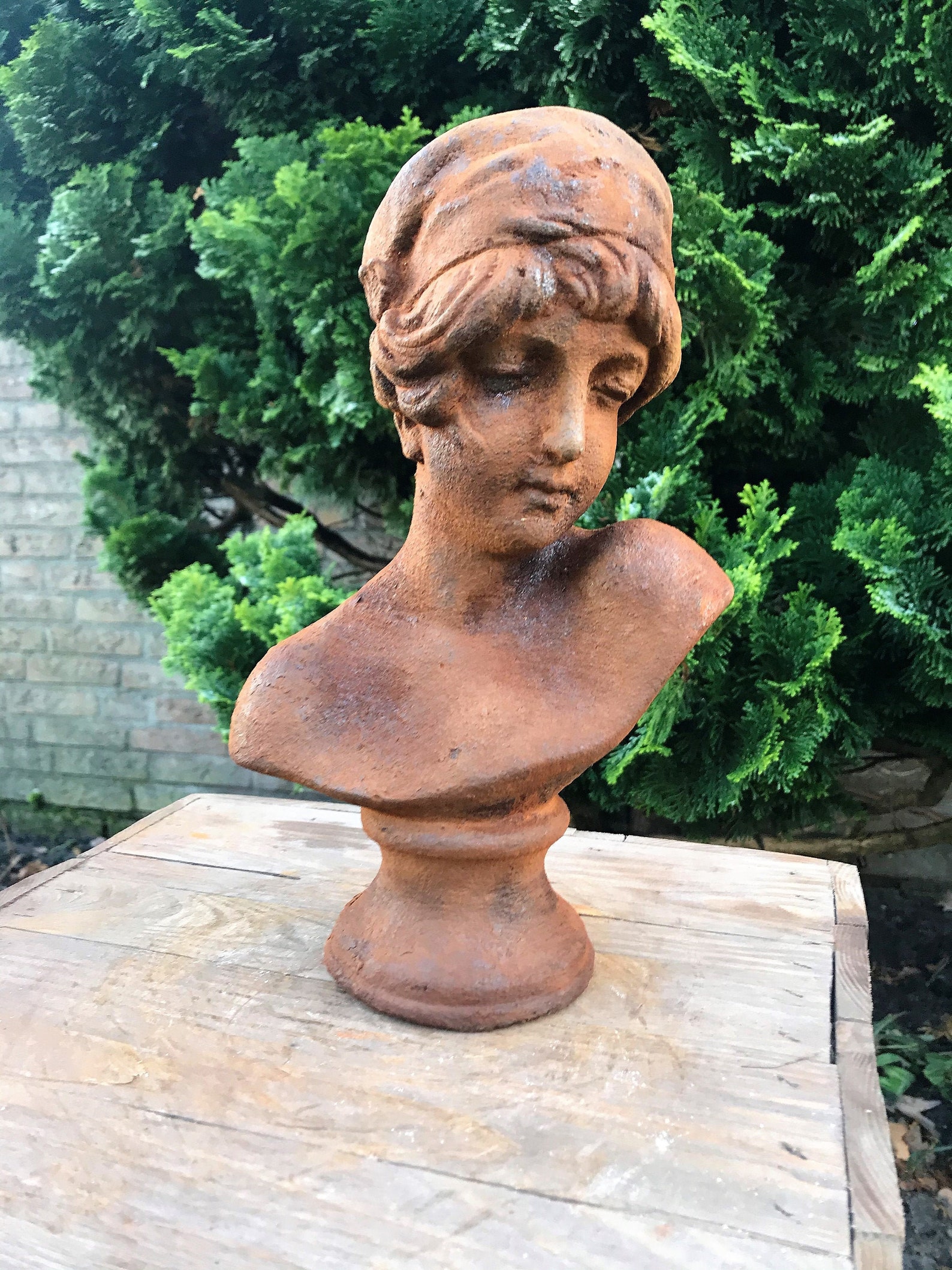 Classic Bust - Young Woman With Headscarf - Etsy
