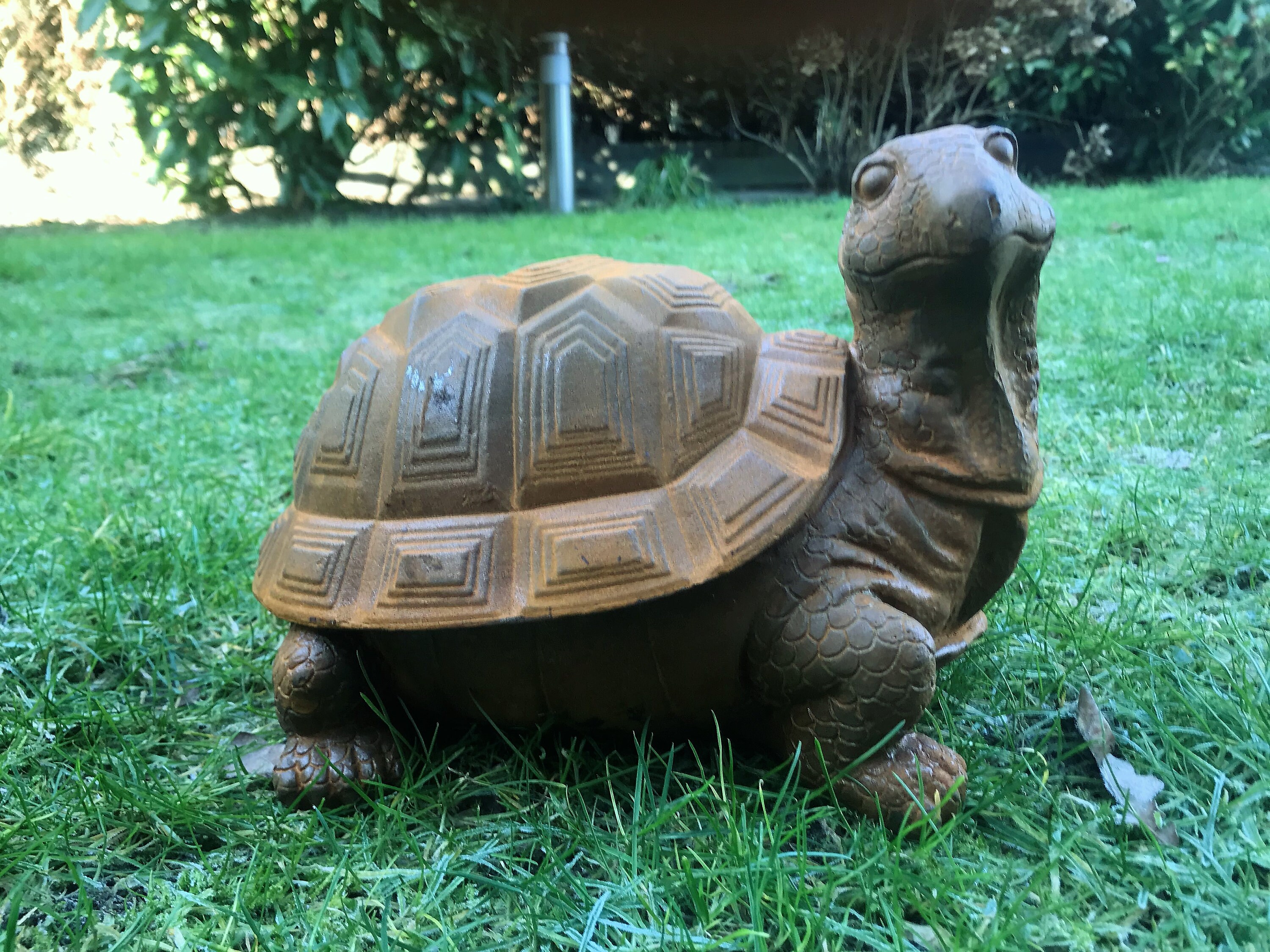 Wonderful Cast Iron Turtle Garden Statue - Etsy
