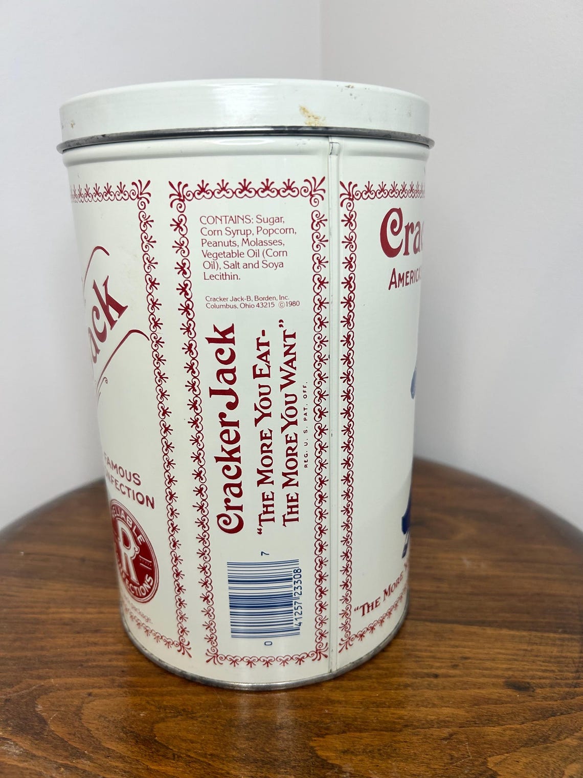 Cracker Jack Tin Tin 1900s Style Farmhouse Cottagecore Rustic Decor ...