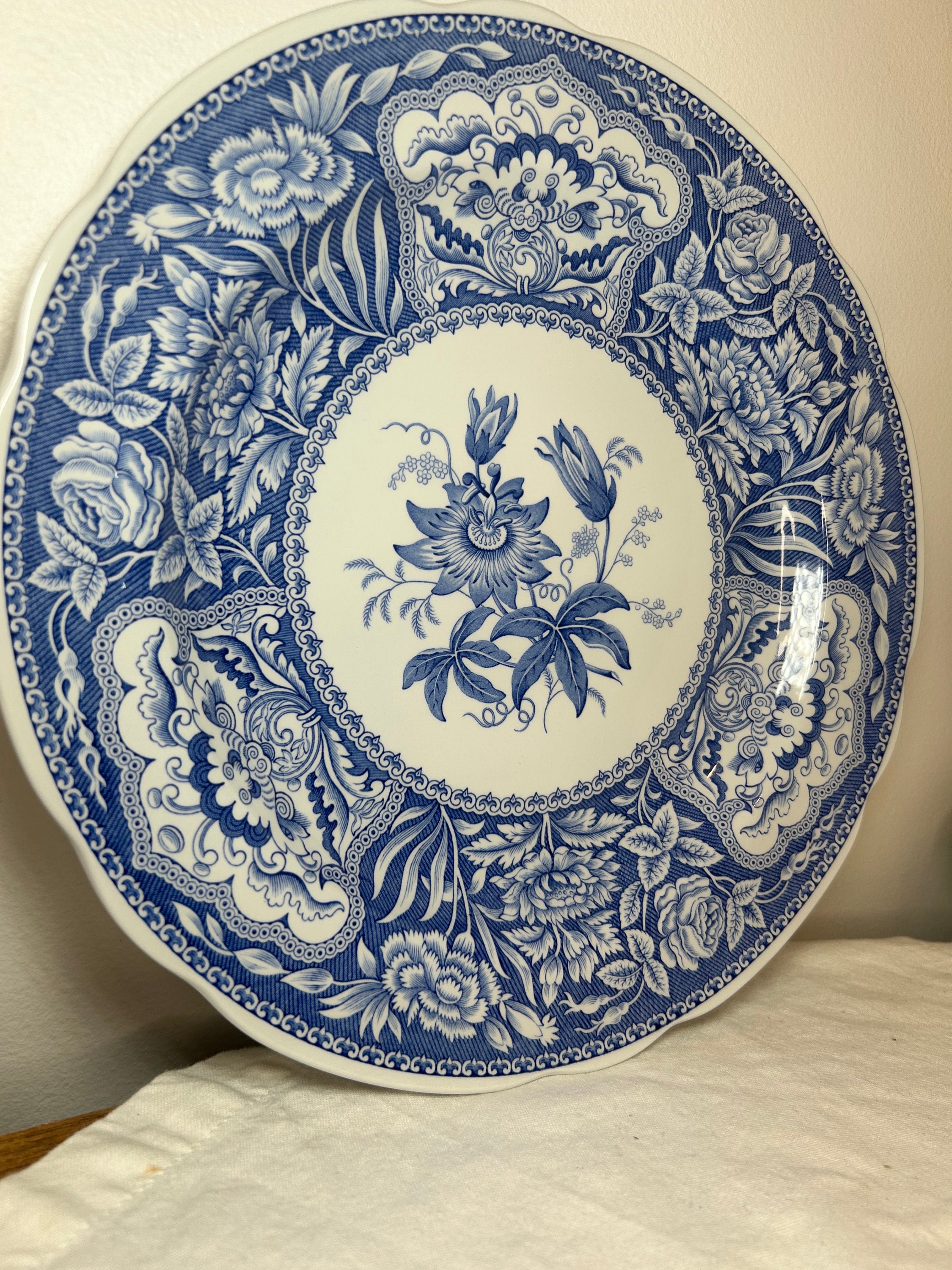 The Spode Blue Room Collection floral English Ironstone Dinner Plate ...