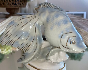 Antique Fish Figurine - Etsy