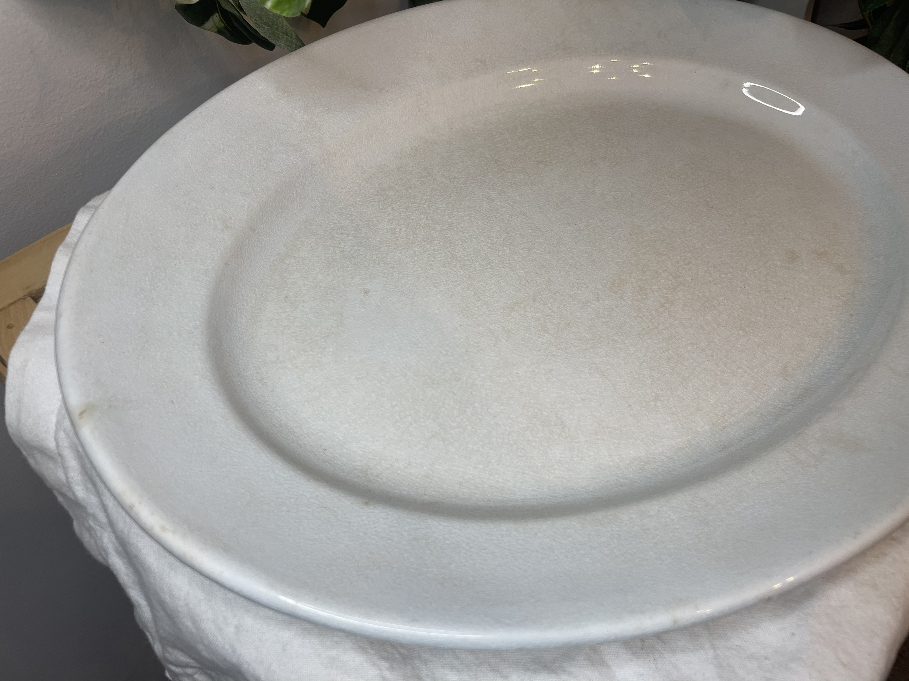 Vintage Ironstone Platter Oval Stained Platter Ironstone China Hope ...